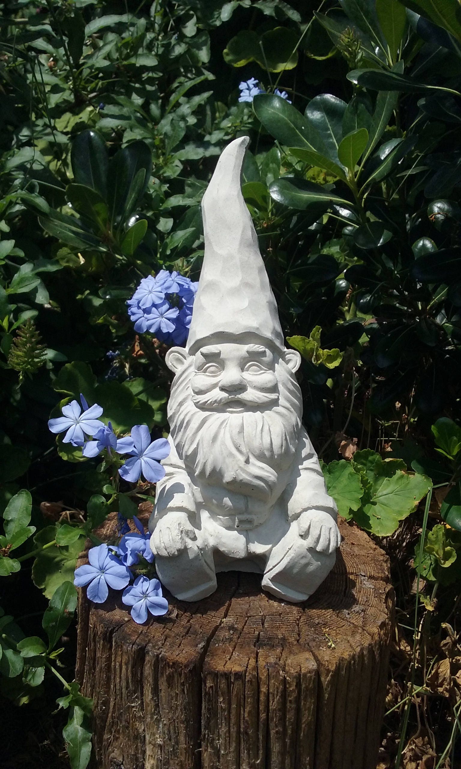 8.5 Inches Tall' Gnome Relaxing Garden Gnome Solid - Etsy