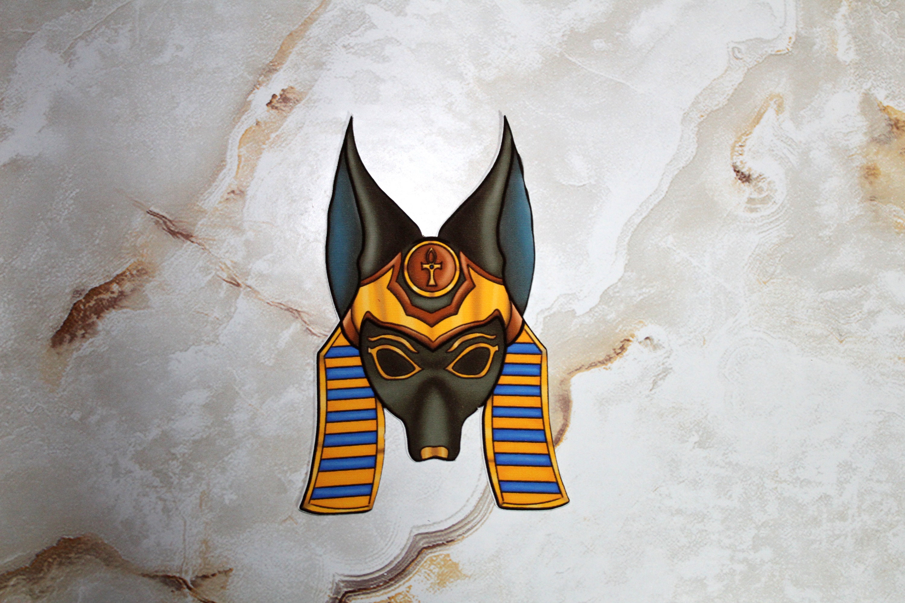 Anubis Mask Sticker | Etsy