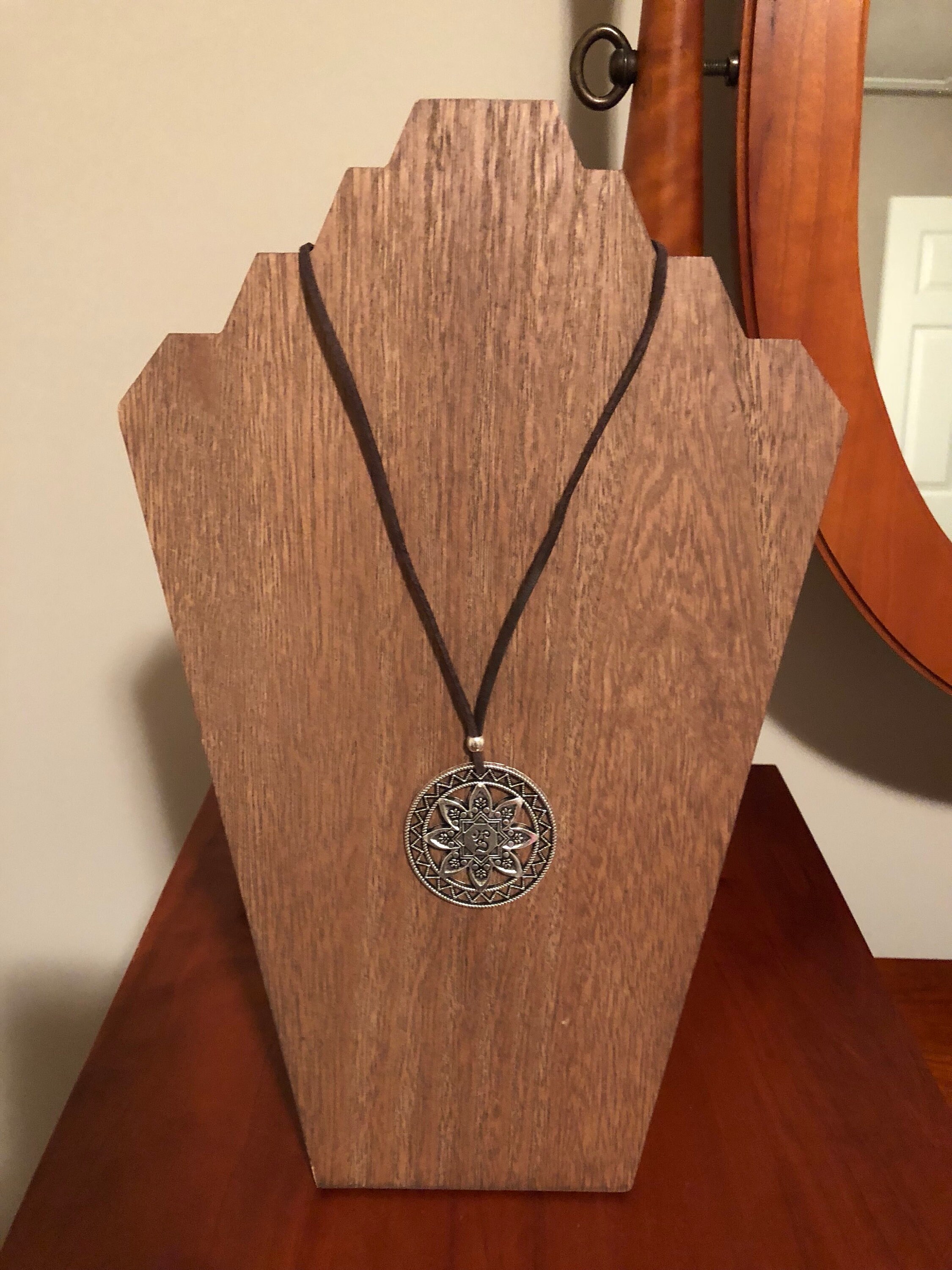 Silver Tone Floral Medallion - Etsy