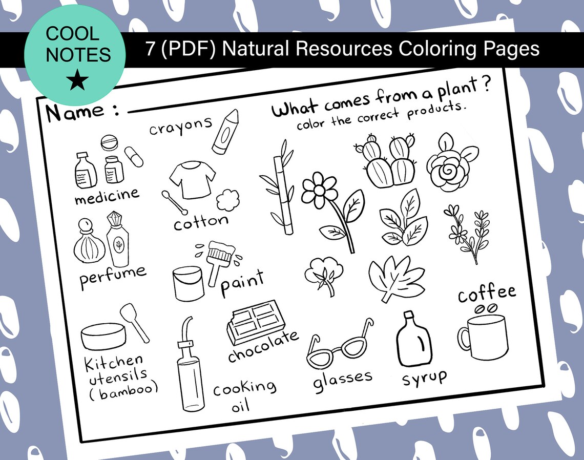 Science Coloring Pages, Natural Resources Coloring Pages, Environmental ...