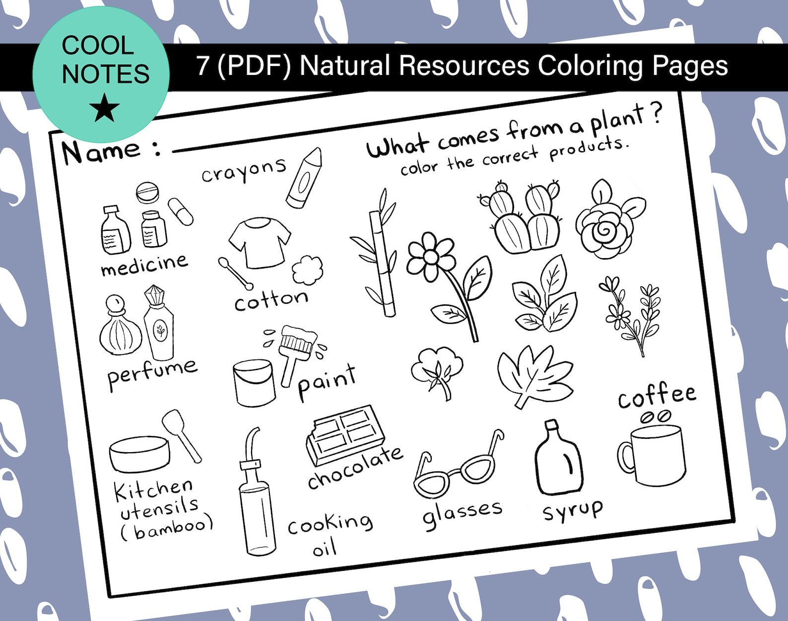 Science Coloring Pages, Natural Resources Coloring Pages, Environmental ...