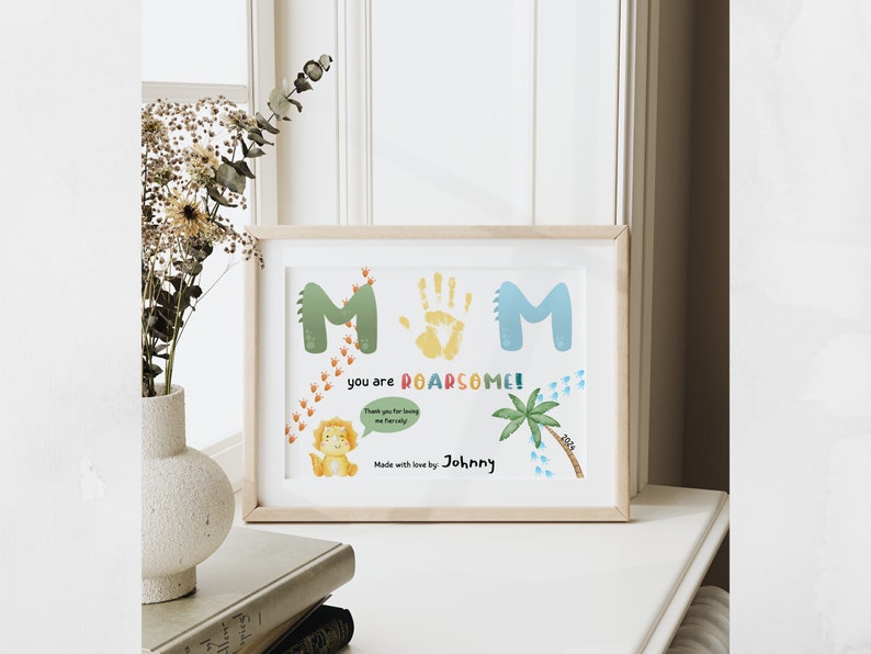 Personalized Mother's Day Handprint Craft, Printable DIY Crafts ...