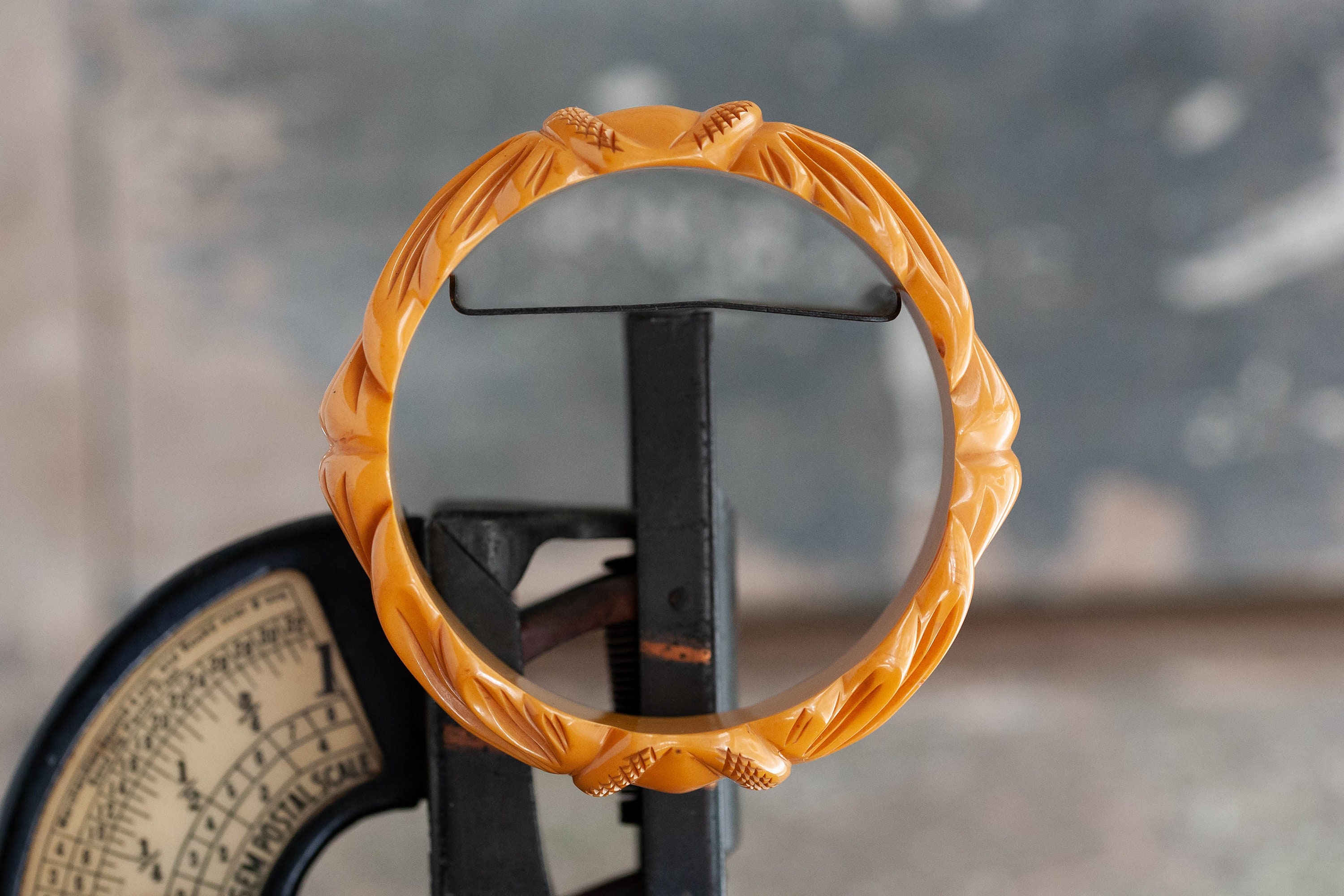 Vintage Butterscotch Bakelite Bangle Carved Bakelite Bangle - Etsy