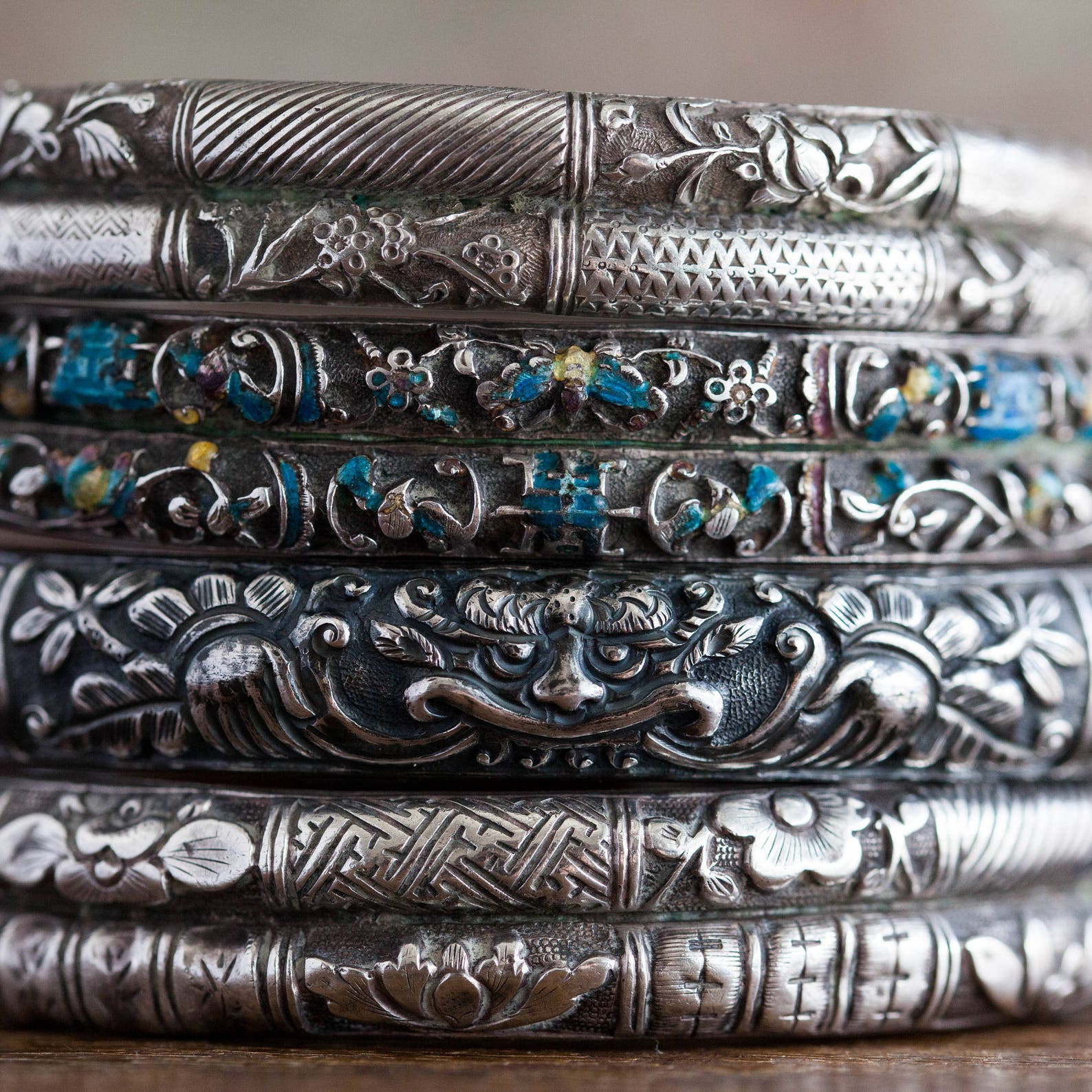 Antique Chinese Export Silver Bangle Chinese Export Silver - Etsy