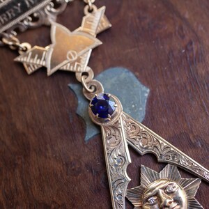 RARE 10k Freemason Past Master Medal Breast Jewel, 1952 Master Masonic ...