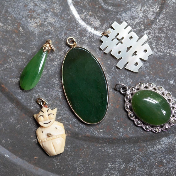 Asian Jade Pendant - Etsy