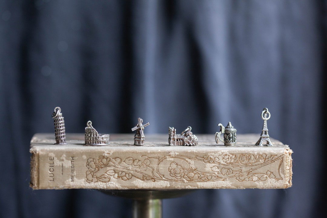 Vintage 800 Silver European 3D Charms, Vintage Silver Charms, Vintage ...