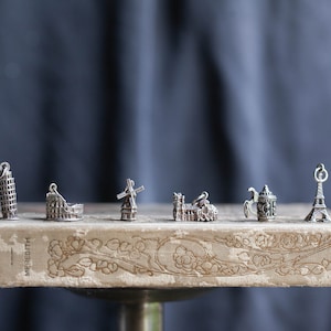 Vintage 800 Silver European 3D Charms, Vintage Silver Charms, Vintage ...