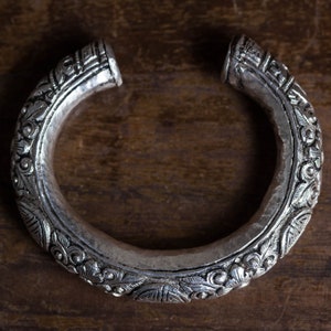 Antique Chinese Silver Hand Carved Bracelet, Antique High Relief ...