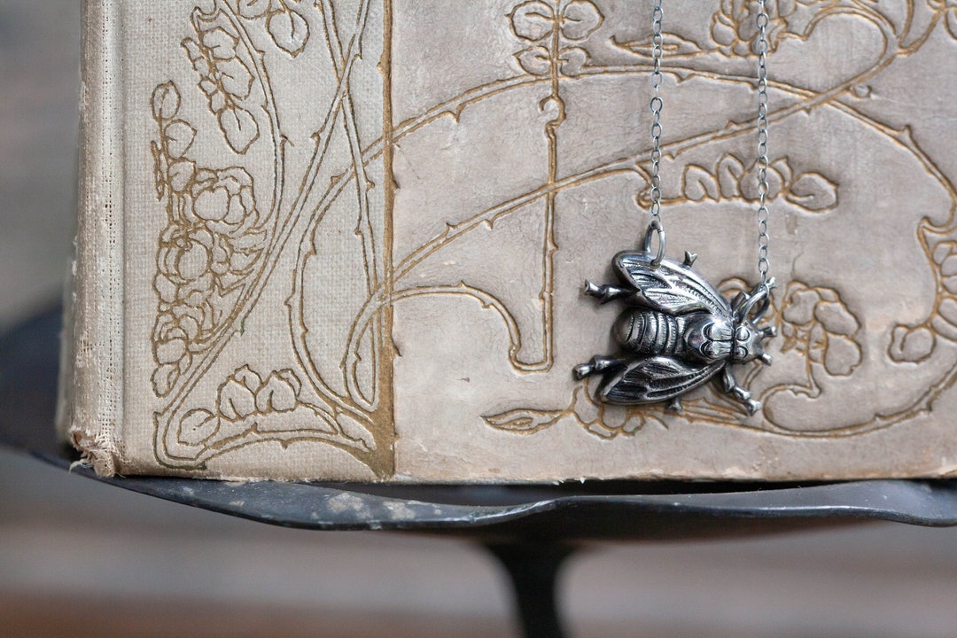 Victorian Silver Toned Fly Pendant, Antique Fly Charm, Antique Fly ...