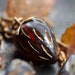 1930's Bakelite Acorn Charm Necklace, Vintage Root Beer Carved Charm ...