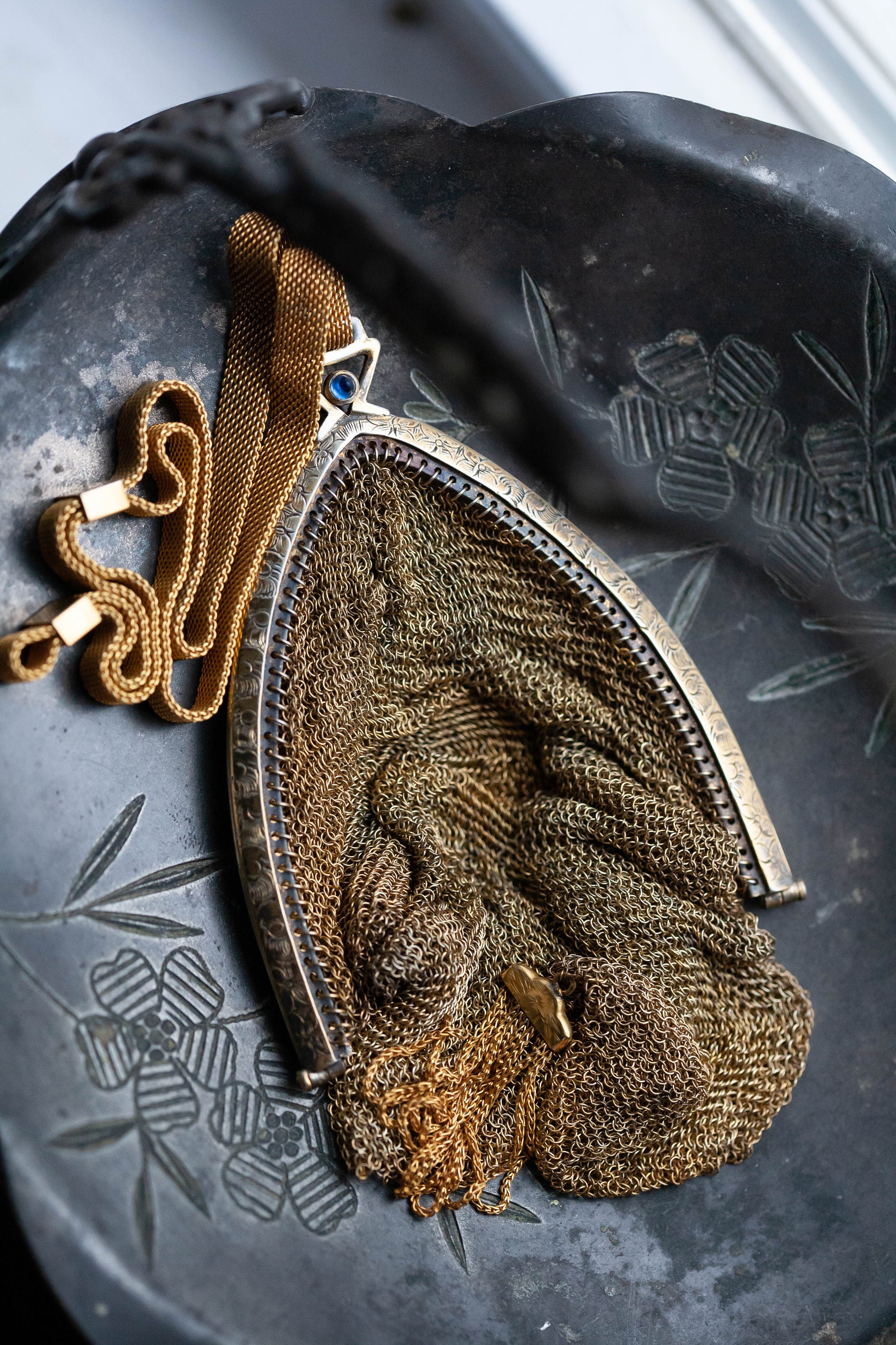 Victorian Mesh Purse Antique Gold Mesh Bag Purse Victorian | Etsy