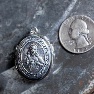 German Antique Sterling Rosary Locket, Antique Sterling Reliquary ...