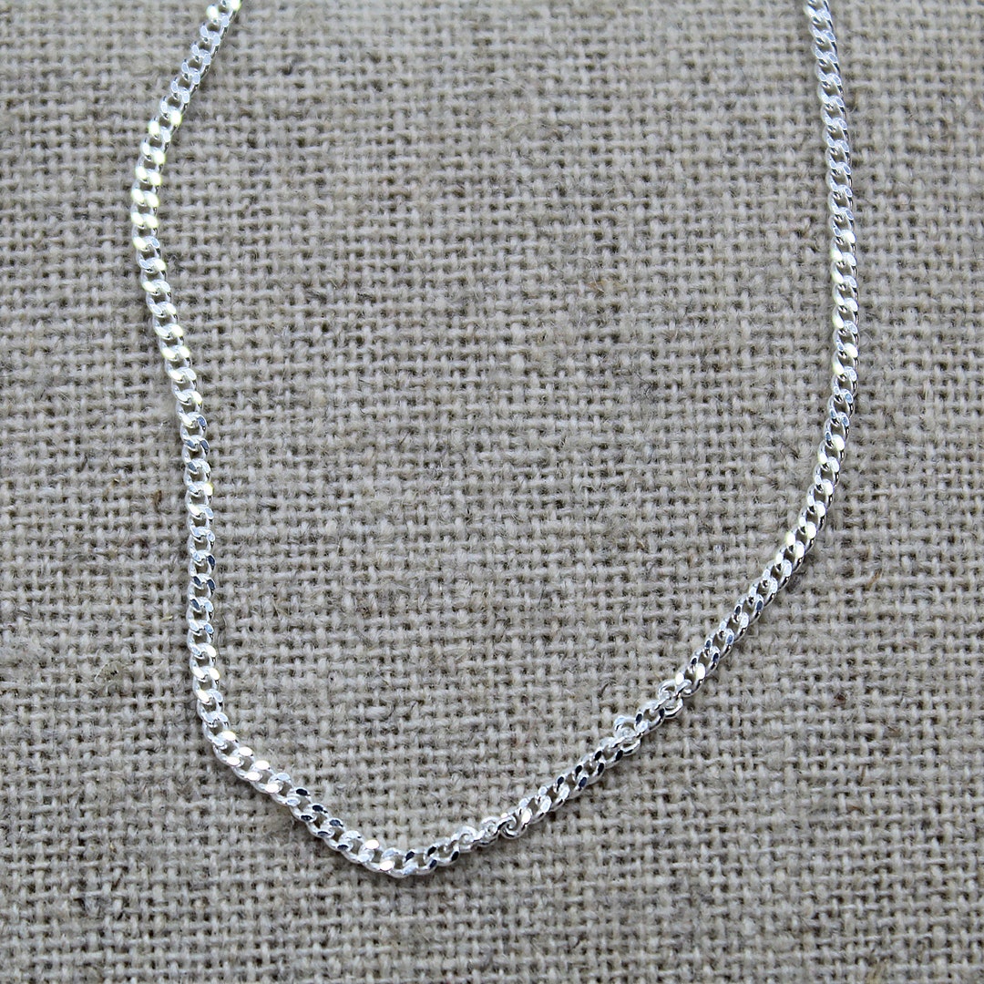 Curb Chain, 925 Silver Chain, Men's Chain, Women's Chain 38 Cm, 40 Cm ...