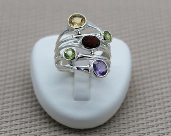 Four Stone Ring - Etsy
