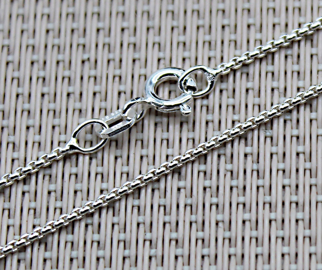 Venetian Chain, Silver Chain, Square Mesh Chain, Delicate Chain, 15.74 ...