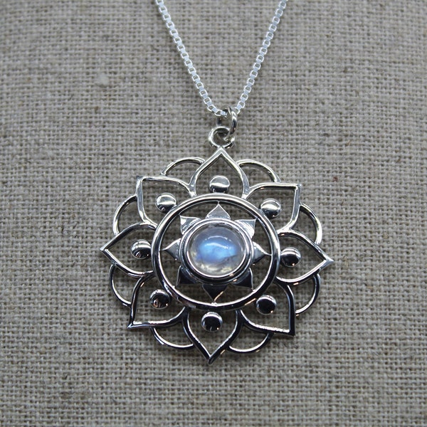 Blue Lotus Necklace - Etsy