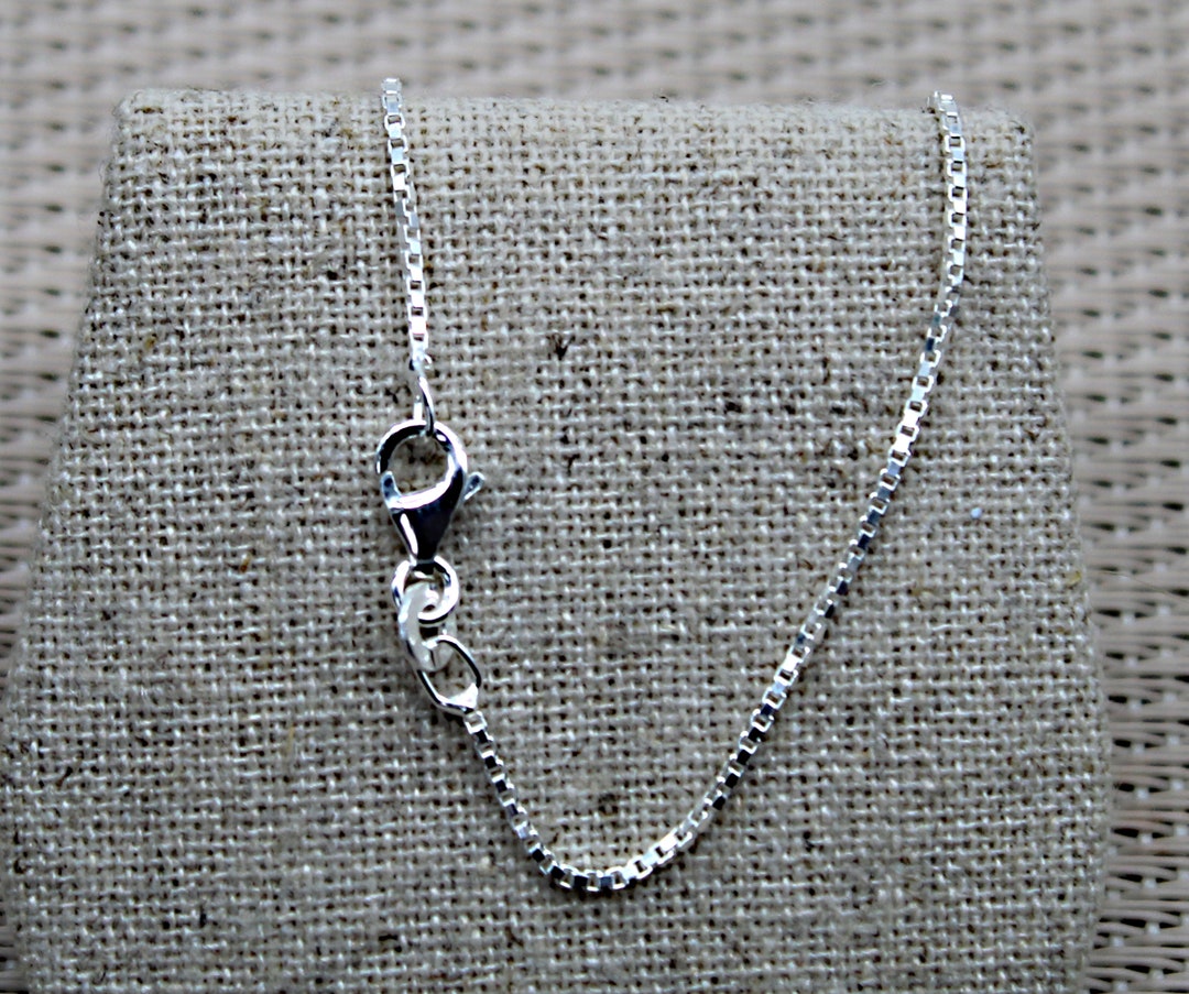 Fine Chain. Flat Mesh Chain Delicate Chain Sterling Silver - Etsy