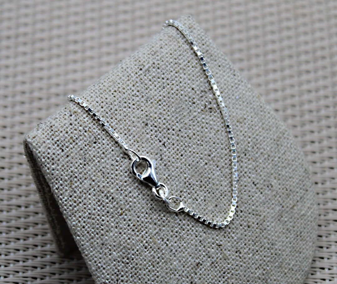 Fine Chain. Flat Mesh Chain Delicate Chain Sterling Silver - Etsy