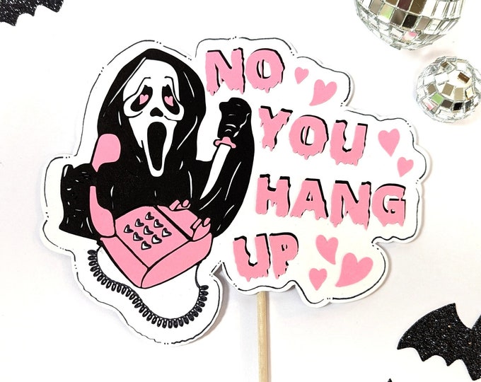 Ghost Face Scream Halloween Horror Movie Cake Topper - Etsy