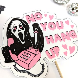 Ghost Face Scream Halloween Horror Movie Cake Topper - Etsy