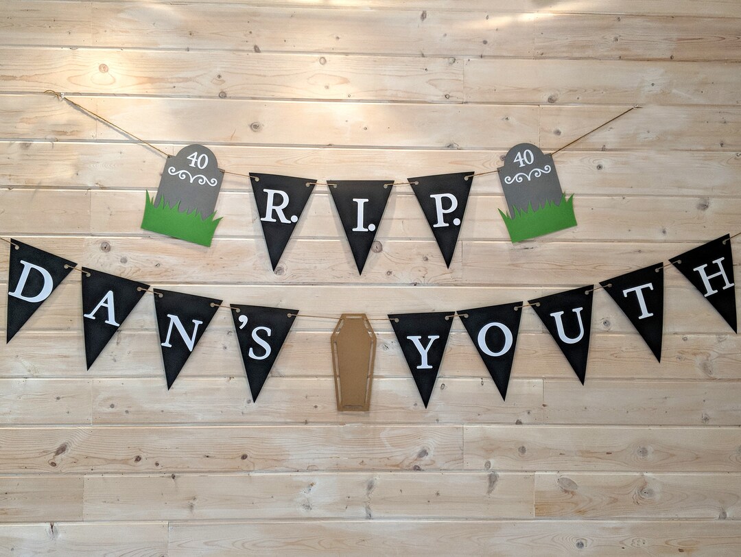 Custom RIP Youth Over the Hill Banner - Etsy