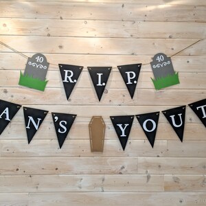 Custom RIP Youth Over the Hill Banner - Etsy