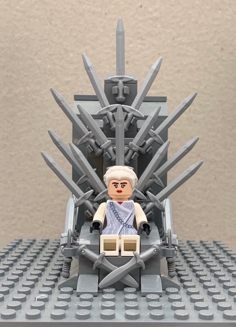 Iron Throne custom made LEGO® set from new and used parts. | Etsy