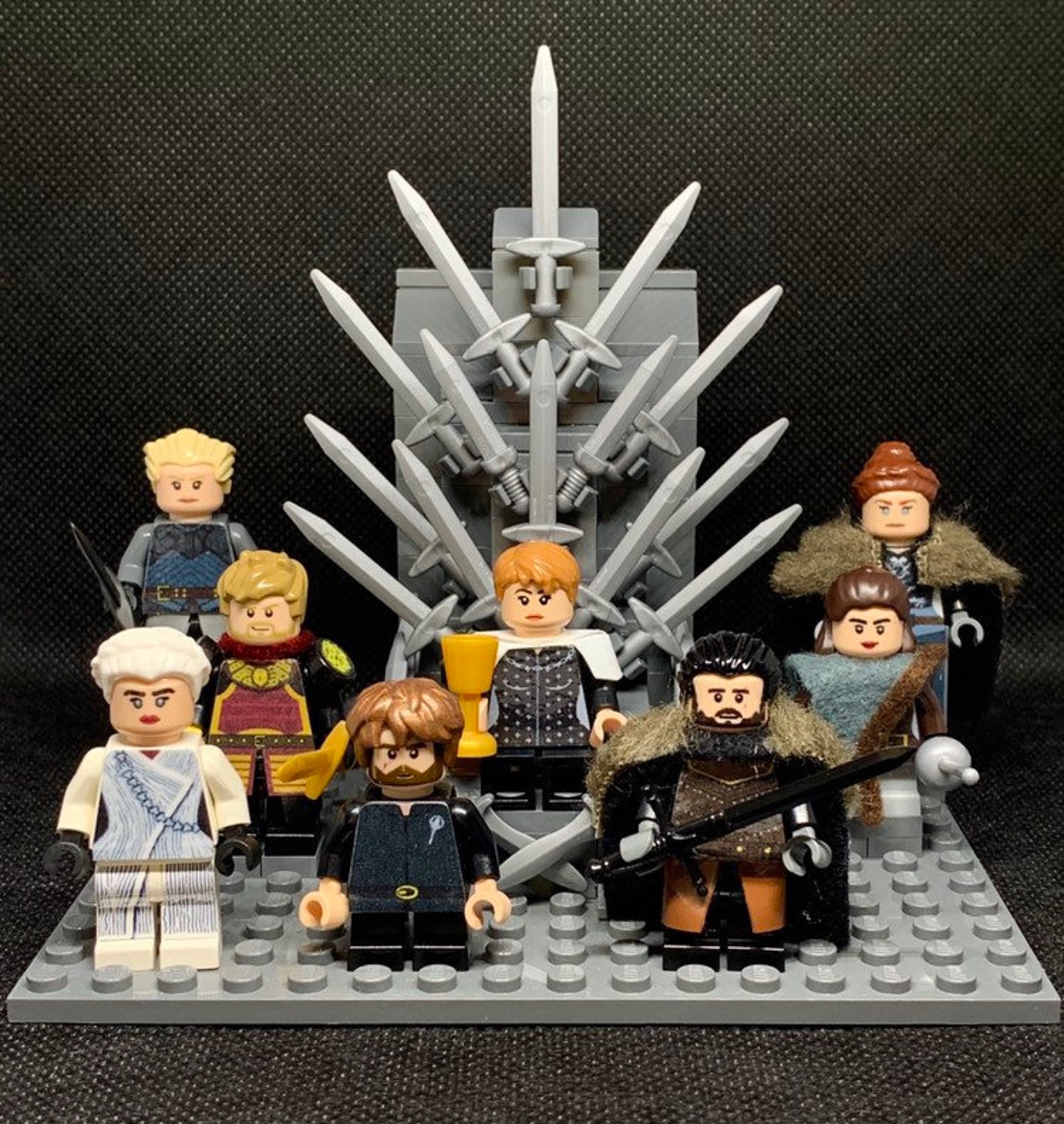 Iron Throne custom made LEGO® set from new and used parts. | Etsy