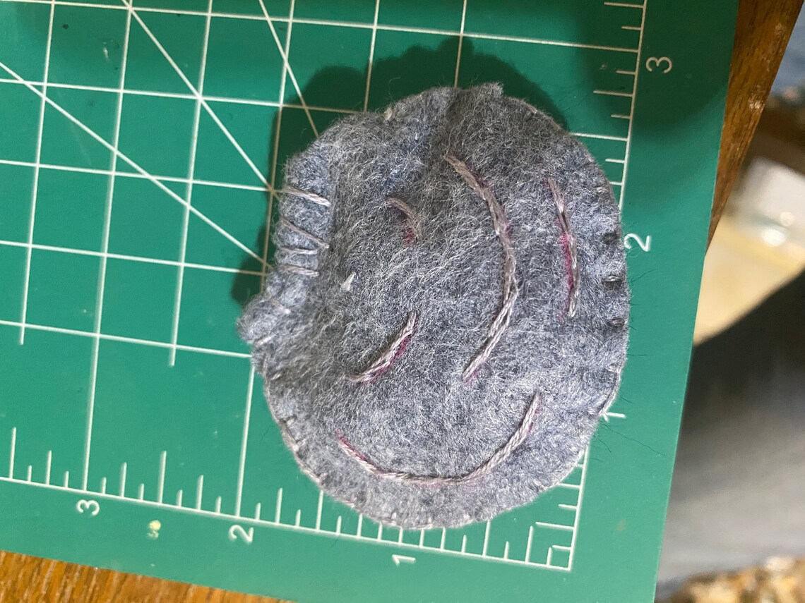 Wool Felt Wool Clams Removable Clam Meat Set of 3 Play Foods Handmade ...