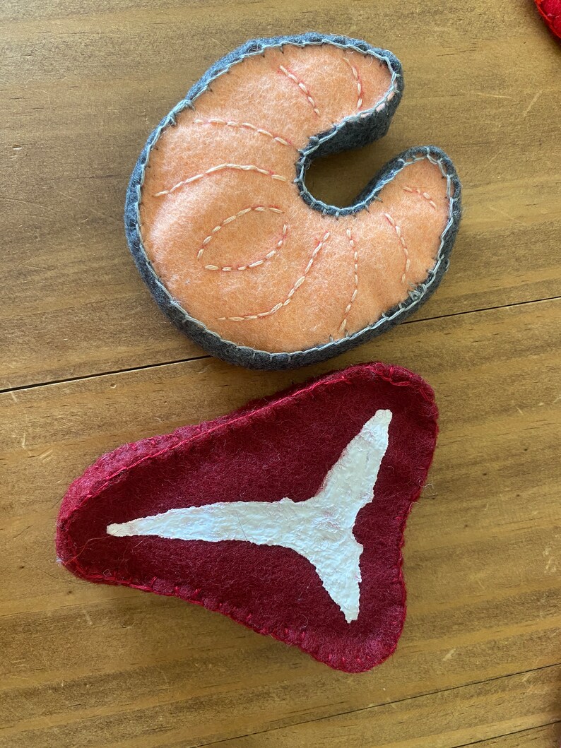 Wool Felt Food 50 Piece Set Play Foods Handmade Hand Stitched - Etsy