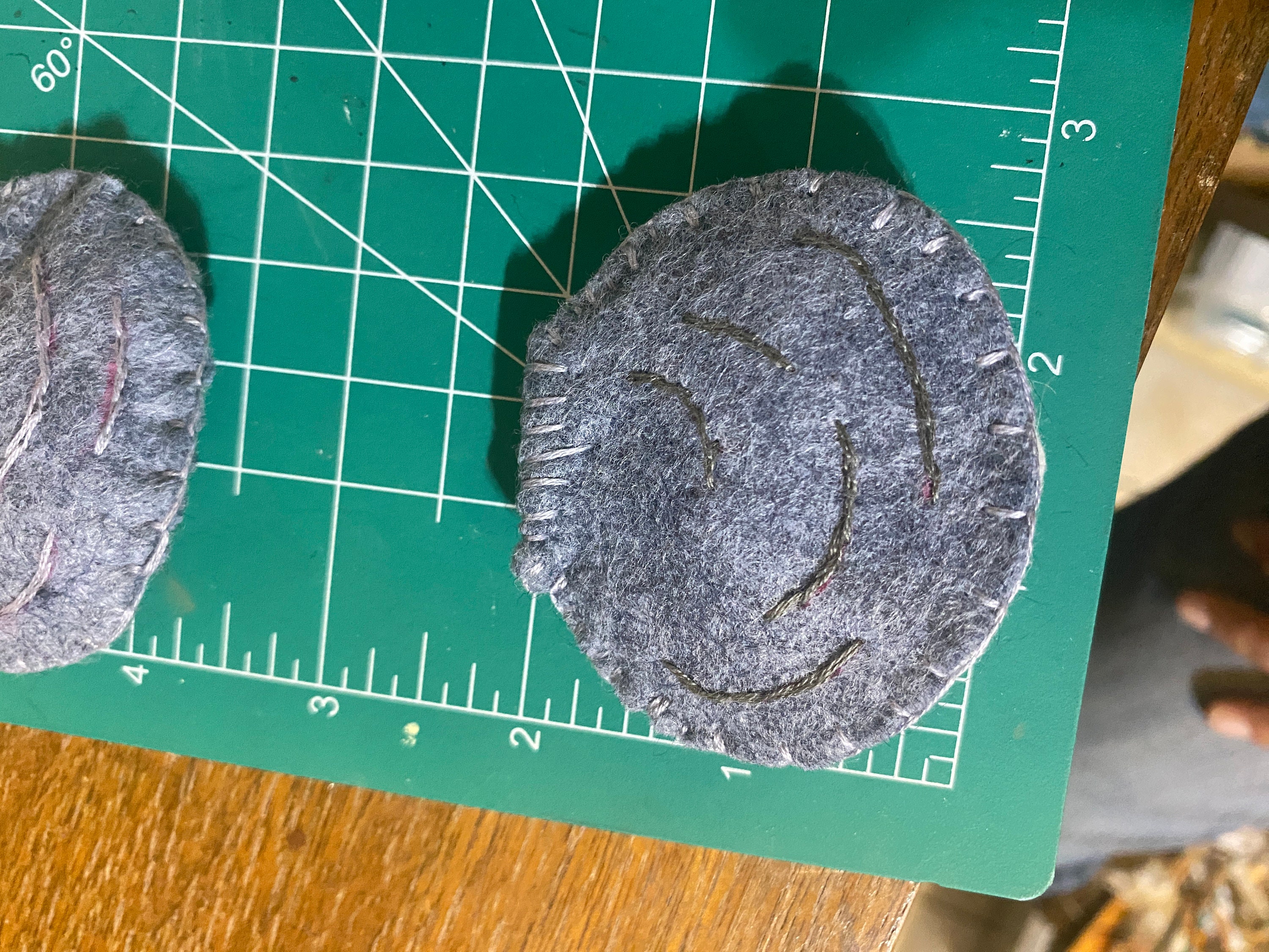 Wool Felt Wool Clams Removable Clam Meat Set of 3 Play Foods Handmade ...