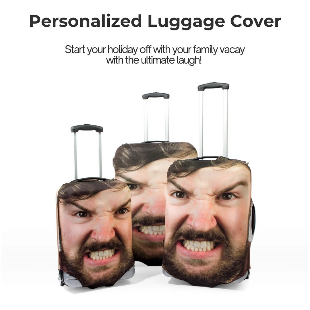 Personalized Luggage Suitcase Cover, Custom Baggage Cover, Bux Party ...
