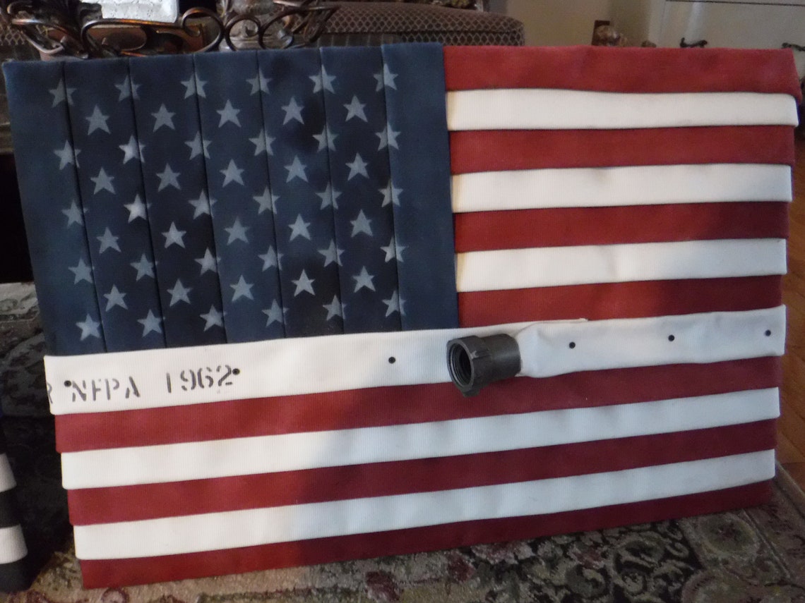 Fire Hose Flag With Coupling | Etsy