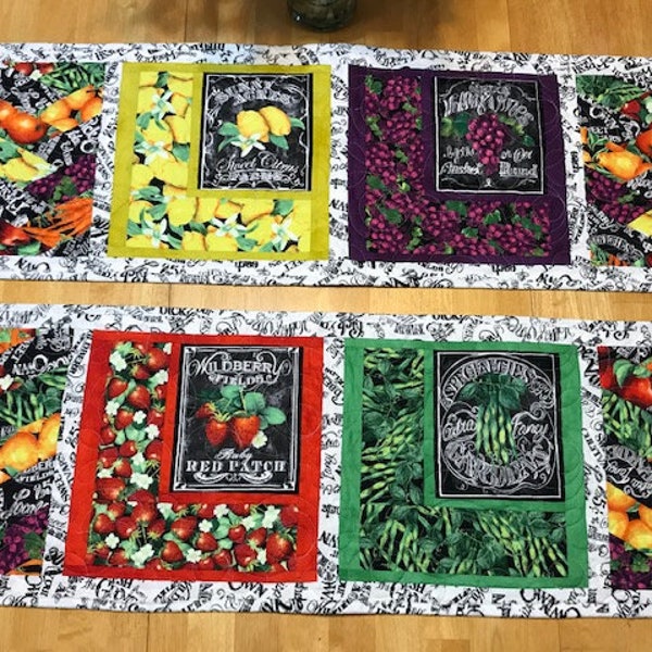 Farmers Market Tablerunner - Etsy