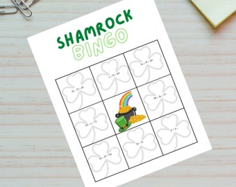 Math Bingo Printable | Etsy