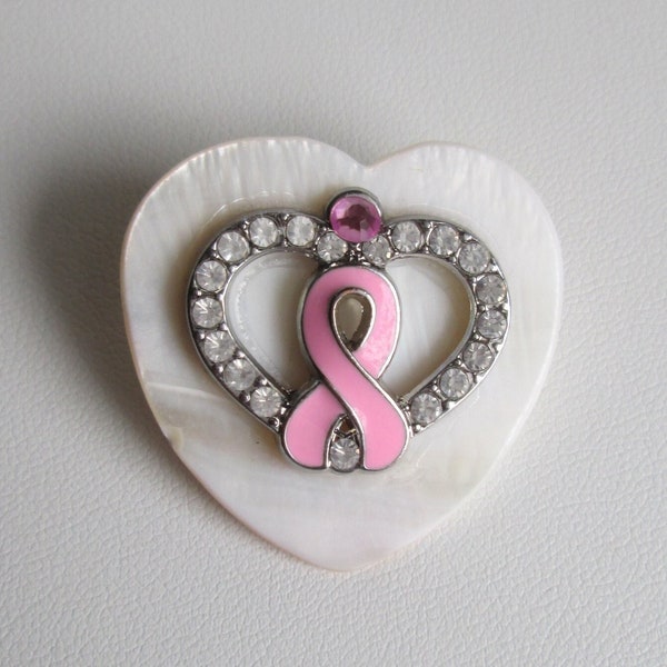 Pink Ribbon Brooch - Etsy
