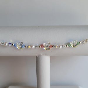 Swarovski Crystal Clear AB Butterflies and Beads, Czech Pastel Crystals, Freshwater Pearls ...