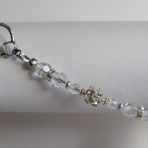 Clear Swarovski Crystal, Egyptian Glass & Sterling Bracelet 2312 - Etsy
