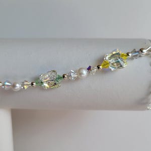 Swarovski Crystal Clear AB Butterflies and Beads, Czech Pastel Crystals, Freshwater Pearls ...