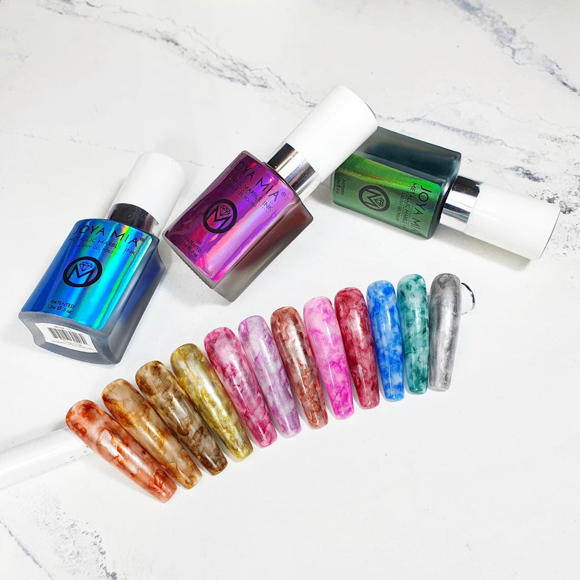 Metallic Marble Ink Set of 12 Colors With Free Marbelizer | Etsy