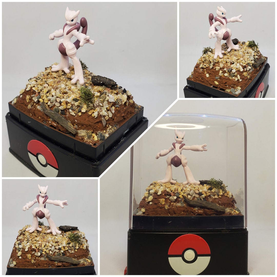 Mega Mewtwo X Poke'rarium Pokemon Pokeball Terrarium - Etsy