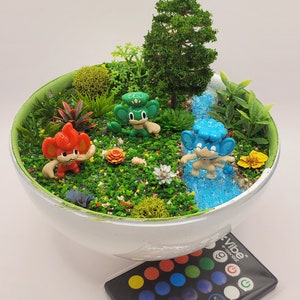 Pansear, Pansage, Panpour, Poke'rarium 6in W Leds, Pokemon Pokeball ...