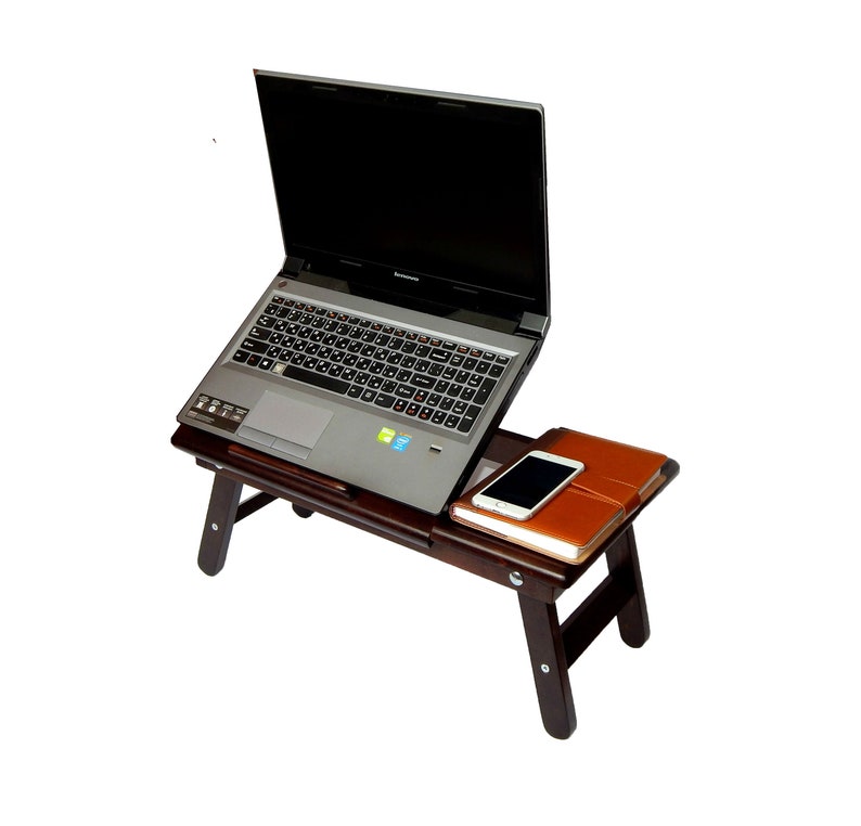 LAPTOP STAND Wooden Laptop Desk Laptop TABLE Lap Desk Laptop Trays Bed ...