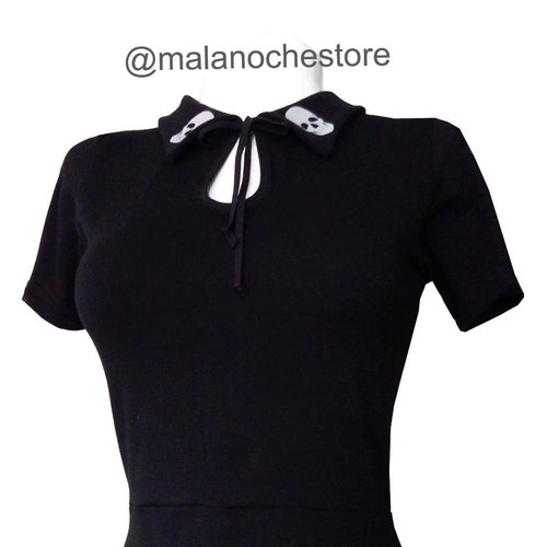 Skull Dress Gothic Dress Dark Witch Witchy Ritual Dress - Etsy