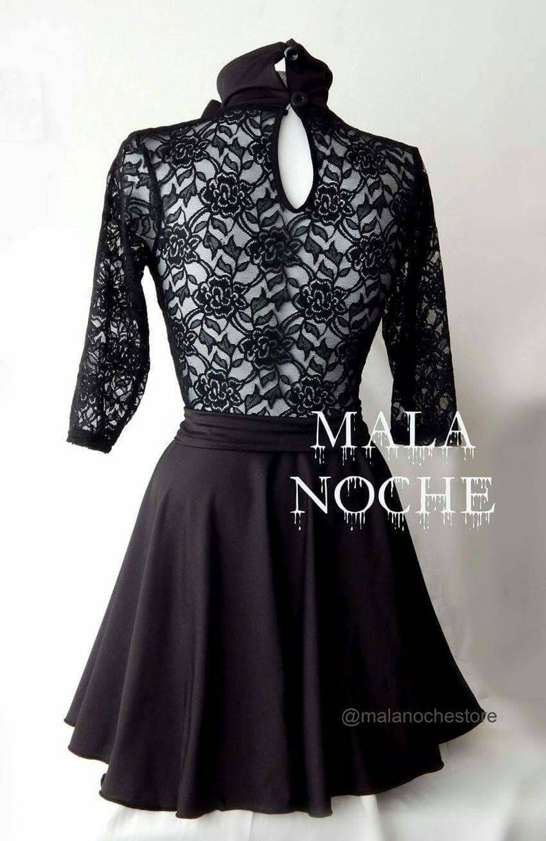 Ramona Dress Goth Dress Lace Dress Witch Top Gothic - Etsy