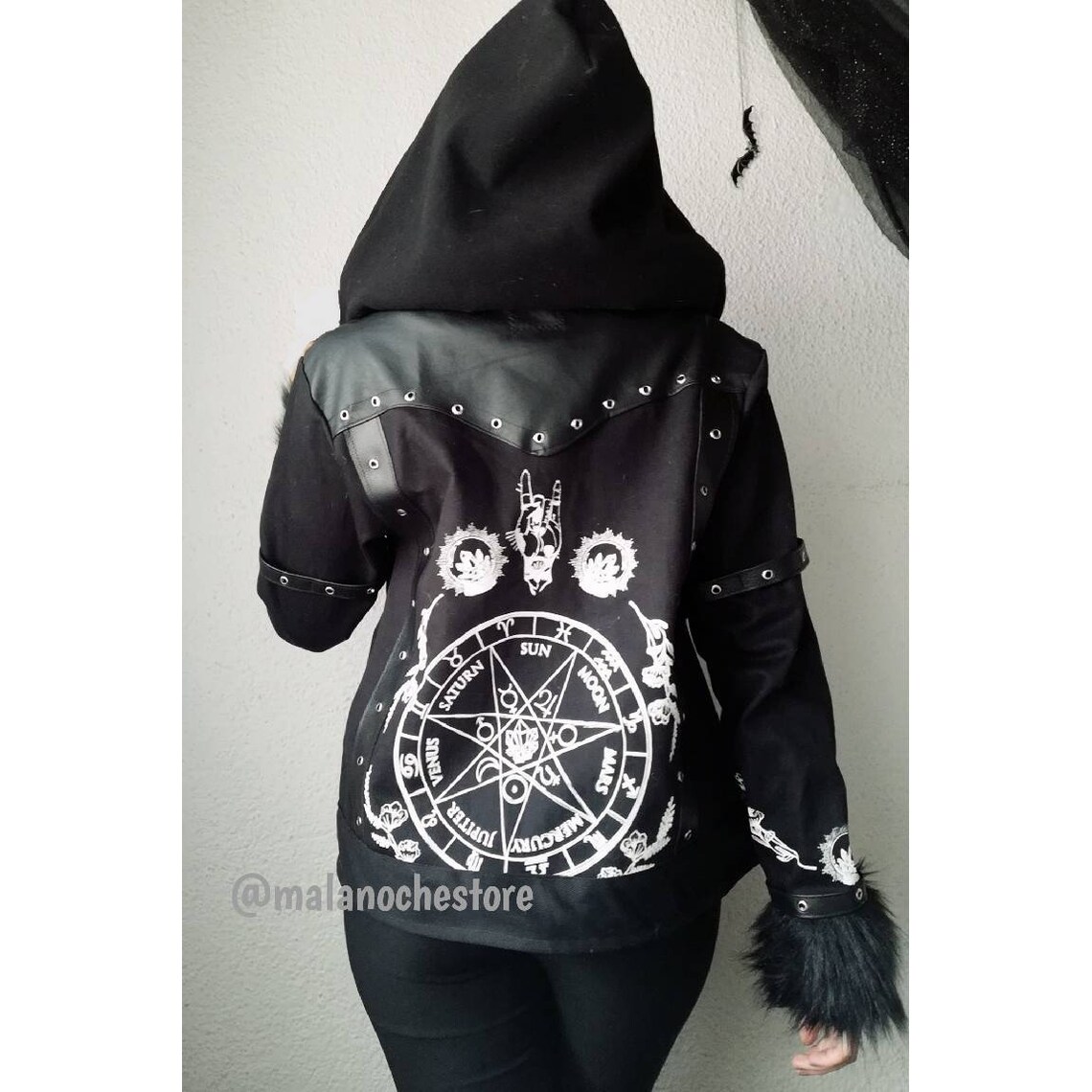 Jacket Magic Women Jacket Black Coat Gothic Jacket Faux - Etsy