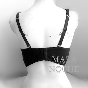 Vampiria Bra, Goth,bra Harness,bdsm,lace Bralette, Goth Lingerie ...