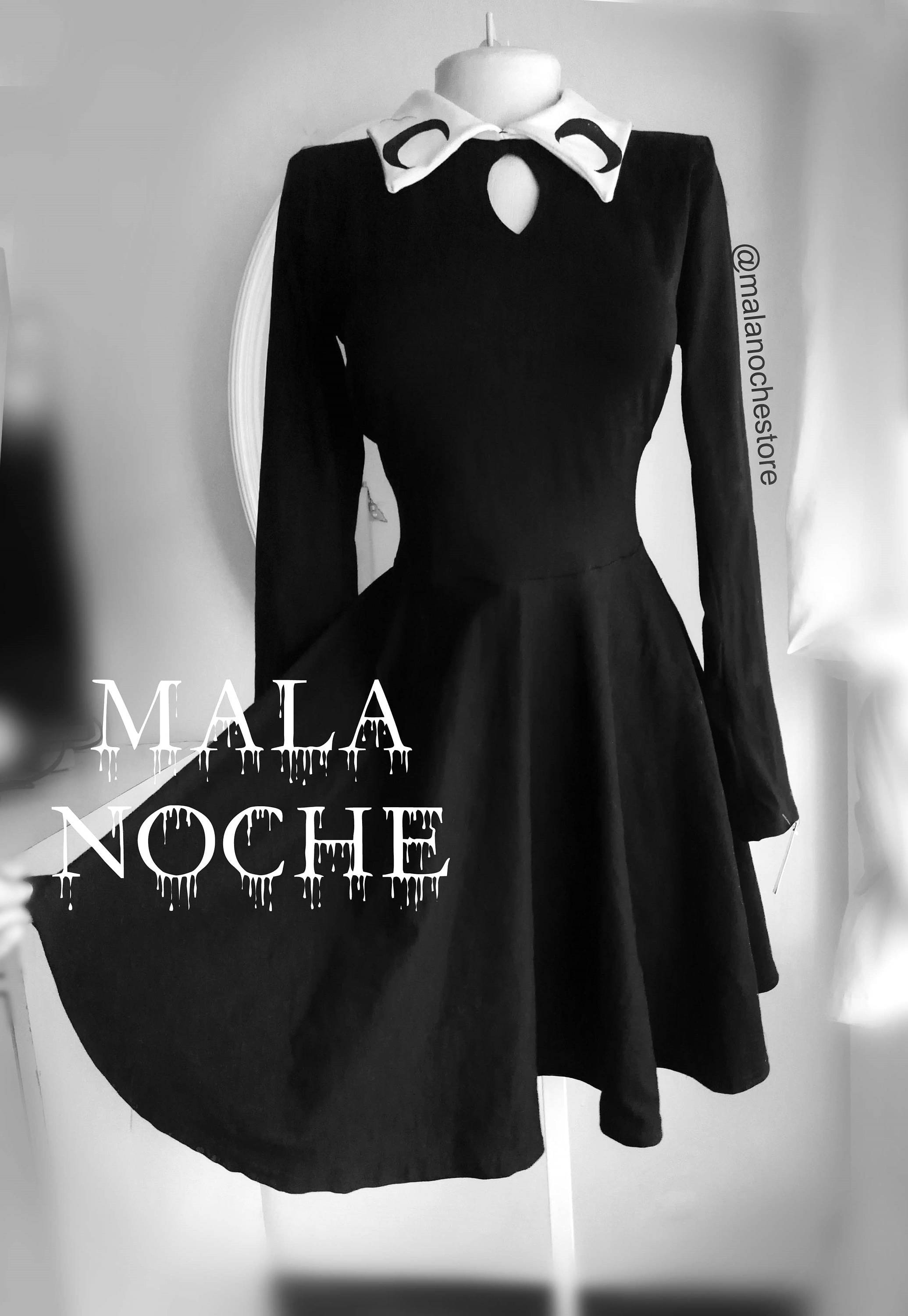 Merlina Moon Dress Addams Dress Wednesday Addams Moon | Etsy