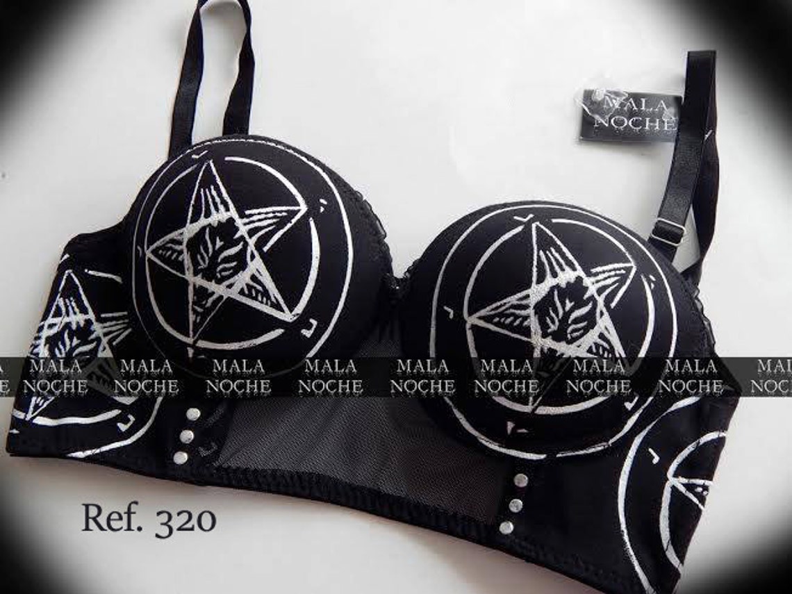 Bra Pentagram Brasier Pentagrama Bra Baphoment Top - Etsy